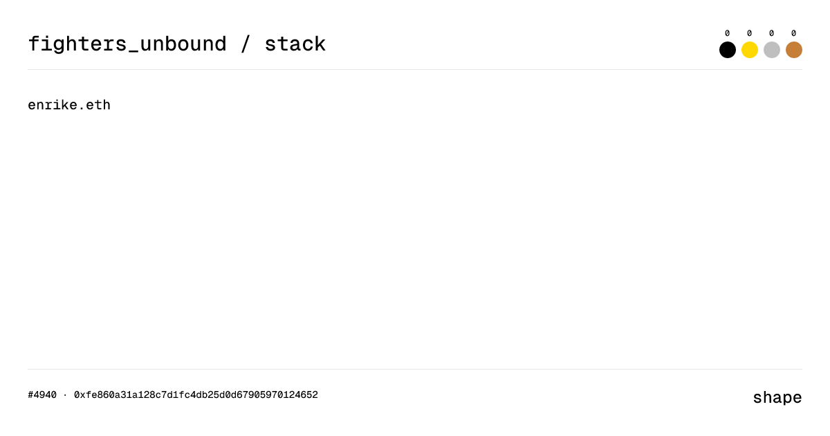 enrike.eth | Stack