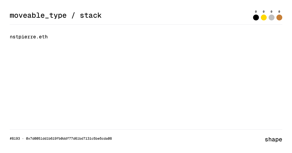 nstpierre.eth | Stack