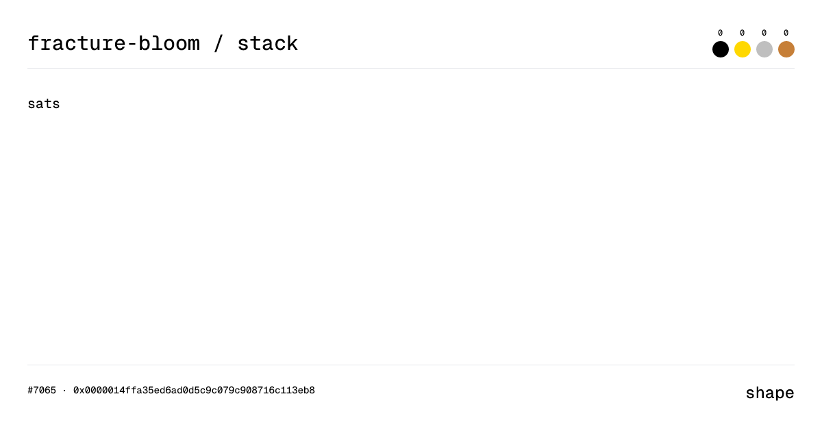 sats | Stack